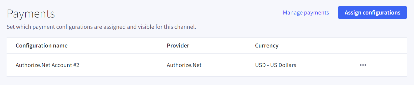 Multi-Storefront Payment Methods (Beta)